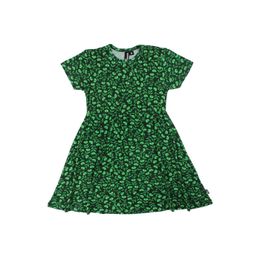 Danefae A-Linien-Kleid Danefae Lollipop Kleid Kurzarm Green Fleurie 7Y Grün geblümtes Mädchen Kurzarm Kleid in super weicher Qualität