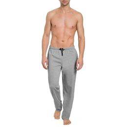 HAASIS Bodywear 1919 Pyjamahose Herren Jerseyhose 77112873-graumeliert (1-tlg) Optimale Passform