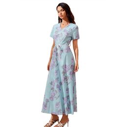 TZTA Trading UG Dirndl Strandrock Sommerrock Damenmode Elegantes Kleid mit hoher Taille (1-tlg)