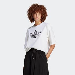 Adidas Originals Houndstooth Trefoil Infill T-Shirt