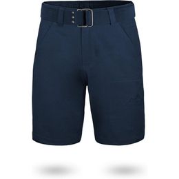 Normani Bermudas Chino Shorts „Gobi“ mit Gürtel „Taklamakan“ Vintage Shorts kurze Sommershort mit invisible Zippertasche aus 100% Bio-Baumwolle