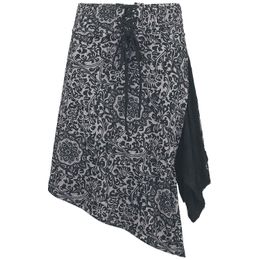 Innocent Irene Skirt Kurzer Rock schwarz grau in L