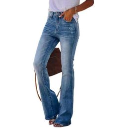 ZWY Slouchy Jeans HOSE AUS STRETCH-DENIM MIT HOHER TAILLE