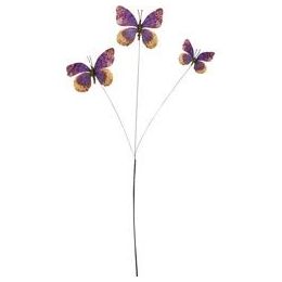 Mica Decorations Zweig mit Schmetterlingen 2 x 94 x 8 cm braun