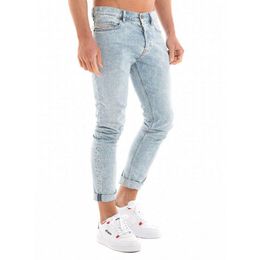 Diesel Slim-fit-Jeans Hellblaue Low Waist Stretch Hose