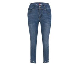 Buena Vista Stretch-Jeans Buena Vista TUMMYLESS 7/8 frayed destroy 2107 J5658 319 O.2851