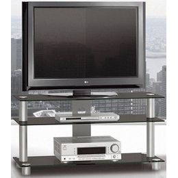 TV-Rack JUST BY SPECTRAL "just-racks TV1053" Sideboards Gr. B/H/T: 105 cm x 53,2 cm x 40 cm, schwarz (schwarzglas) TV-Racks