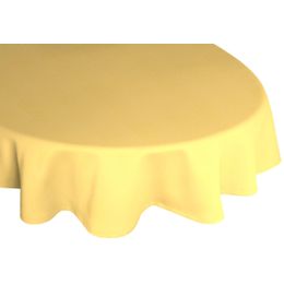 Tischdecke WIRTH "Neufahrn" Tischdecken Gr. B/L: 130 cm x 190 cm, oval, gelb Tischdecken