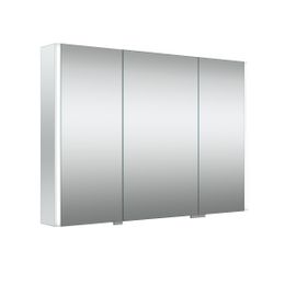 Spiegelschrank Welltime "Ahus" Schränke Gr. B/H/T: 100 cm x 70 cm x 13 cm, 100 cm, 3 Türen, 3 St., Komplettausführung, farblos (gespiegelt) Bad-Spiegelschränke