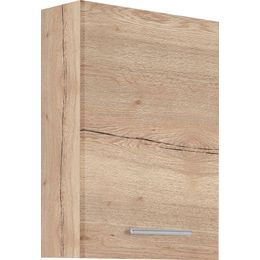 Hängeschrank Marlin "3040" Schränke Gr. B/H/T: 40 cm x 68,2 cm x 17,4 cm, rechts, 1 St., braun (eiche struktur) Bad-Hängeschrank Bad-Hängeschränke