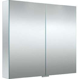 Spiegelschrank Welltime "G-Line" Schränke Gr. B/H/T: 80,8 cm x 70 cm x 13 cm, ohne LED, 2 St., Komplettausführung, farblos (transparent) Bad-Spiegelschränke