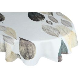 Tischdecke WIRTH "MAREK" Tischdecken Gr. B/L: 130 cm x 190 cm, oval, grau Tischdecken