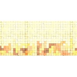 ARCHITECTS PAPER Fototapete "Atelier 47 Mosaic Tetris 2" Tapeten Gr. B/L: 6 m x 2,7 m, bunt (sonnengelb, dunkelbraun, hellorange) Fototapeten