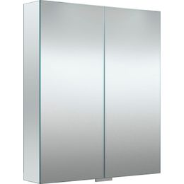 Spiegelschrank Welltime "G-Line" Schränke Gr. B/H/T: 60,8 cm x 70 cm x 13 cm, ohne LED, 2 St., Komplettausführung, farblos (transparent) Bad-Spiegelschränke