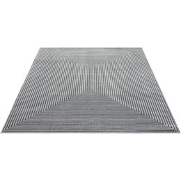 Teppich LEONIQUE "»Kylian«" Teppiche Gr. B/L: 160 cm x 230 cm, 9 mm, 1 St., grau Esszimmerteppiche