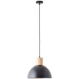 Pendelleuchte Brilliant "Daintree" Lampen Gr. 1 flammig, Ø 34 cm, schwarz (schwarz, natur) Pendelleuchten und Hängeleuchten