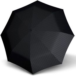 Taschenregenschirm Knirps "T.400 Extra Large Duomatic, stripe" schwarz (stripe) Regenschirme Taschenschirme