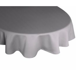 Tischdecke WIRTH "WIRTHNatur" Tischdecken Gr. B/L: 130 cm x 190 cm, oval, grau Tischdecken