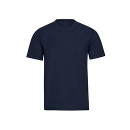 TRIGEMA T-Shirt TRIGEMA T-Shirt DELUXE Baumwolle (1-tlg), blau