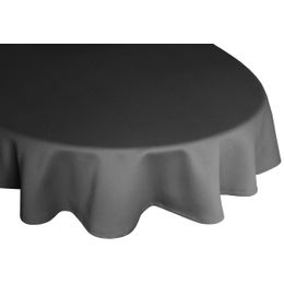Tischdecke WIRTH "Neufahrn" Tischdecken Gr. B/L: 130 cm x 190 cm, oval, schwarz Tischdecken