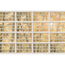 ARCHITECTS PAPER Fototapete "Atelier 47 Brick of Glass 1" Tapeten Gr. B/L: 4 m x 2,7 m, bunt (weiß, hellorange, dunkelbraun) Fototapeten