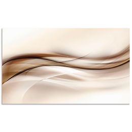 Küchenrückwand Artland "Braune abstrakte Welle" Spritzschutzwände Gr. B/H: 110 cm x 65 cm, braun Küchendekoration