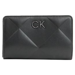 Geldbörse Calvin Klein "RE-LOCK QUILT BIFOLD WALLET" schwarz (ck black) Kleinlederwaren Geldbörsen