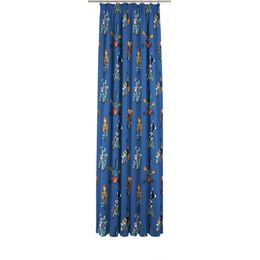 Vorhang WIRTH "Looney" Gardinen Gr. 145 cm, Multifunktionsband, 142 cm, blau Kinder Kinderzimmergardinen