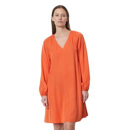 Marc O'Polo Sommerkleid MARC O'POLO "aus LENZING™ ECOVERO™" Gr. 32, Normalgrößen, orange Damen Kleider Freizeitkleider