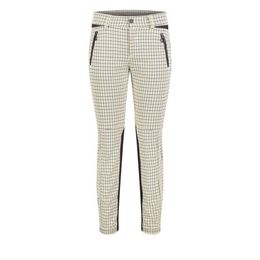 MAC Stretch-Jeans MAC VISION PANTS light pearl white check 5255-00-0172 201K