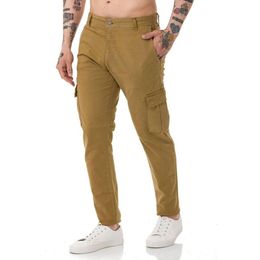 RedBridge Chinohose RED BRIDGE Herren Chino Cargo Hose Basic Premium Qualität