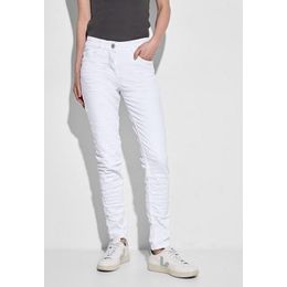 Cecil Slim-fit-Jeans im Five-Pocket-Stil, weiß