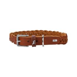 Hunter Tierbedarf Hunde-Halsband Halsband Solid Education Special cognac