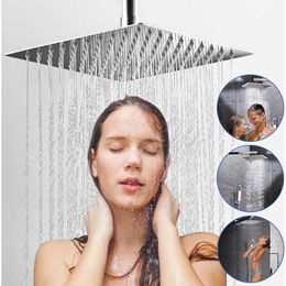 Duschkopf Kopfbrause Edelstahl Regendusche Regenbrause Wellness Brausekopf V304 20cm - Silber - VINGO