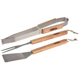 Koopmann Koopman - 12x 3er bbq Grillbesteck-Set Zange Fleischgabel Grillwender Fleisch drehen Grillzubehör