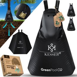 Kesser® Baum-Bewässerungssack Wassersack & Baumbewässerungsbeutel PVC-Tasche langlebig & UV-beständig Baumbeutel Garten Bewässerungssystem 2er Set /