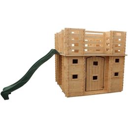 Kinderspielhaus aus Holz Outdoor Toys Lucca 423x194x193 cm mit Terrasse und Rutsche