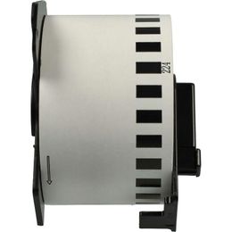 Etiketten-Rolle 54mm x 30,48m kompatibel mit Brother P-Touch QL-570, QL-580N, QL-600, QL650TD, QL-700, QL-710W Etiketten-Drucker - vhbw