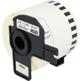 Etiketten-Rolle 62mm x 30,48m (1 Etikette) kompatibel mit Brother pt QL720NW Etiketten-Drucker - vhbw