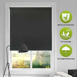 Store vertical 100 x 240 cm , store vertical résistant aux uv, protection contre le vent et brise-vue, anthracite - VINGO