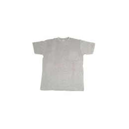 Baumwoll-t-shirt mit kurzen ärmeln und tasche t xl grau - 633/XL