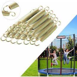 Trampolinfedern Zugfedern Stahlfedern Trampolin Ersatzfedern Feder Federn - gold - Arebos