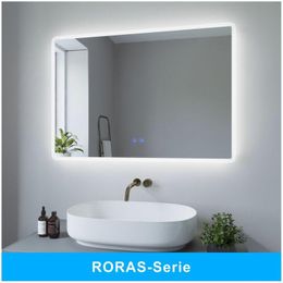 Aquabatos - led Badspiegel mit Beleuchtung Badezimmerspiegel Beleuchtet Wandspiegel Kaltweiß und Warmweiß Licht Dimmbar lichtspiegel Beschlagfrei