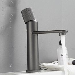 Petites Ecrevisses - Badezimmer Wasserhahn Rauchgrau Warmes und Kaltes Wasser Waschtischarmaturen mit Schlauch G3/8 Modernes Design