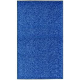 Fußmatte，Türvorleger Waschbar Blau 90x150 cm vidaXL