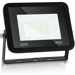 SWANEW LED Fluter Flutlicht Strahler 20W Scheinwerfer Baustrahler Außen Lampe IP65 Warmweiß