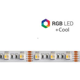 LED-Streifen 24V 19,2W/m SMD5050 60LED/m RGB+6000K IP20 5m