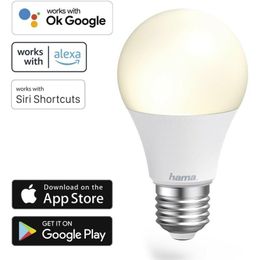 Hama Wlan LED-Lampe E27 10W Weiß dimbar - Warmweiß