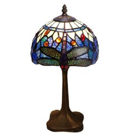 Fijalo - Die Tiffany-Tischlampe mit D-20 cm Basis Pedrera-Serie enthält nicht die Glühbirne, die Baugruppe erforderte Nein