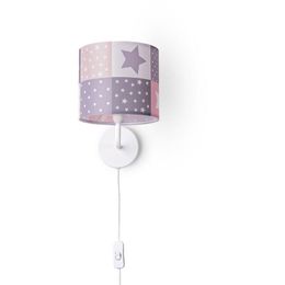 Nachttischlampe Kinderzimmer Tischleuchte Bunt Wandlampe Kinderzimmer Regenbogen Wandleuchte - Weiß, Design 3 (Ø18 cm) - Paco Home